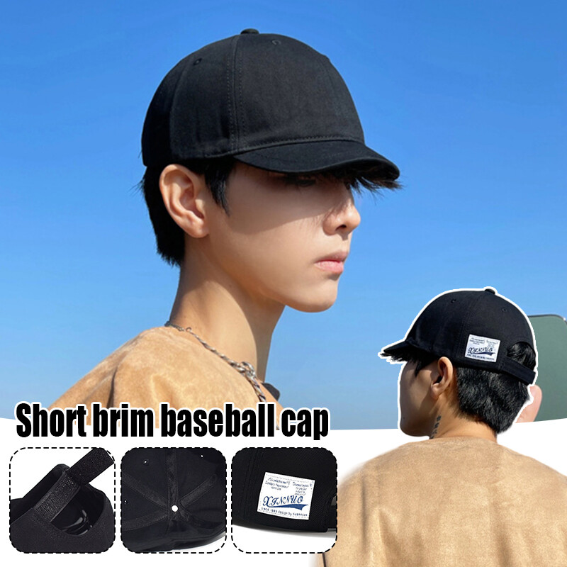 Short Brim Soft Top Baseball Cap Men Womens Casual Adjustable Caps ...
