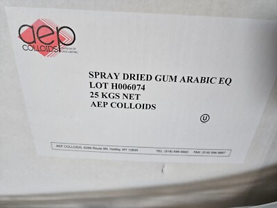Gum Arabic Spray Dried Powder Gum Arabic, Powder Acacia 25kg=55LBS Pack ...