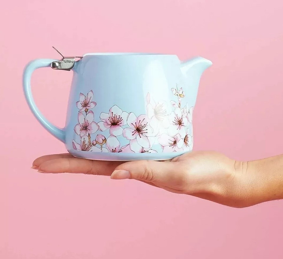 ALFRED Floral Ceramic and Stainless Steel Teapot 20oz. (591ML) | eBay