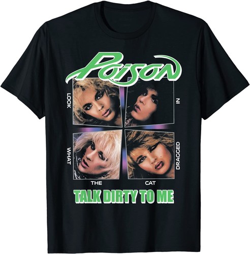 Poison Band T-shirt Black Cotton Unisex All Sizes JM430 | eBay