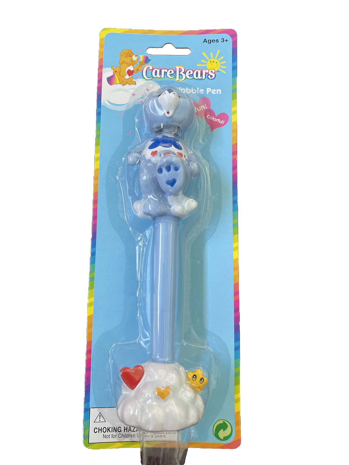 Vintage Care Bears Wobble Pen GRUMPY BEAR New 2002 Bobble Head Figure ...