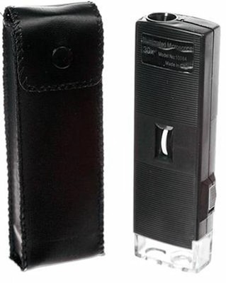 Illuminated Lighted Handheld Mini Tiny Pocket Small Magnifier ...