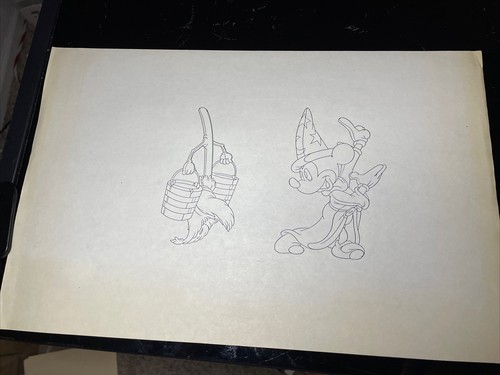 FANTASIA animation Cel Walt Disney Production Art ORIGINAL model layout ...