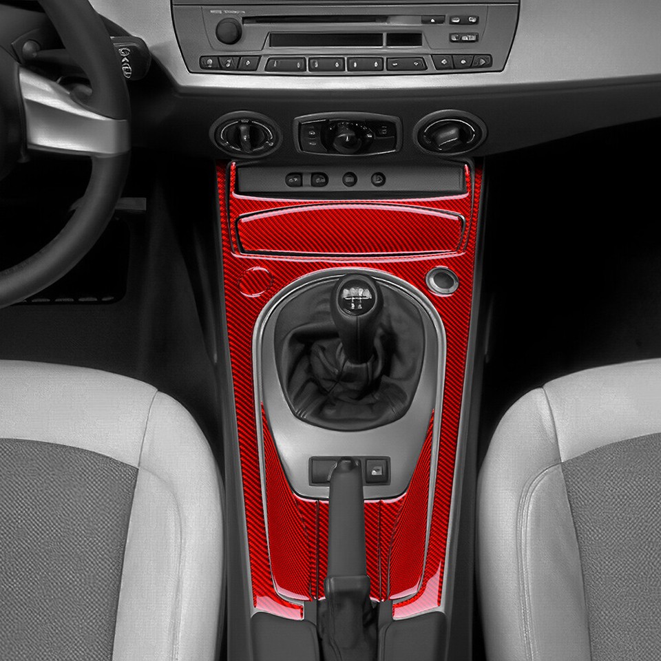 For BMW Z4 E85 E86 2003-2008 Red Center Console Panel Cover Sticker ...