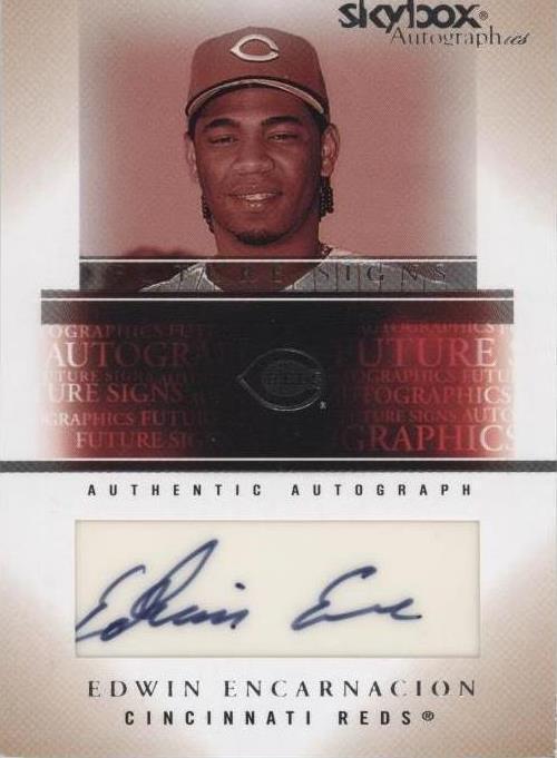 2005 Skybox Autographics - Future Signs Edwin Encarnacion #FSA-EE ...