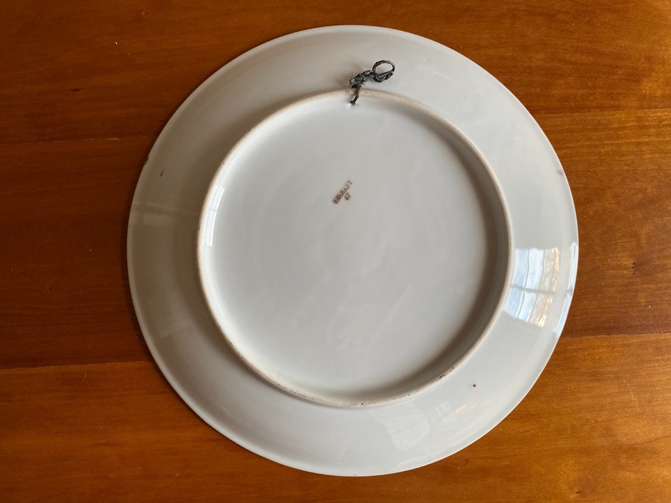 Set of 2 Antique German Porcelain Cabinet Plates Hunting Dogs 10.5" | eBay