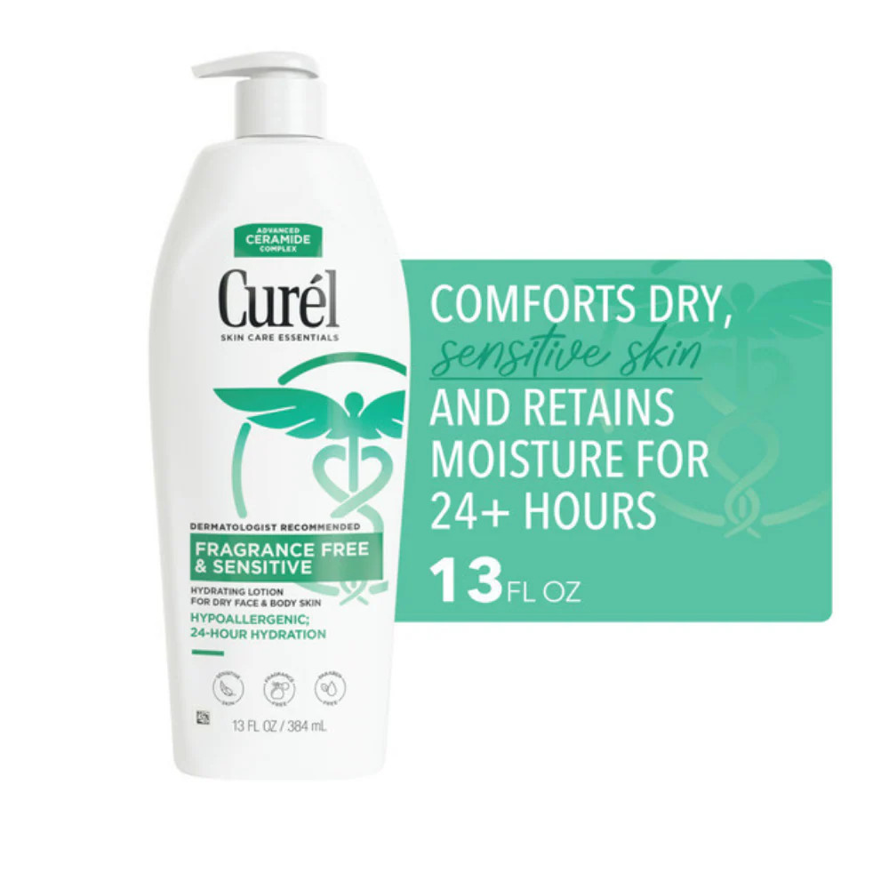 Curel Body Lotion Fragrance Free Hypoallergenic Comfort Dry Skin 13oz Pack of 6 | eBay