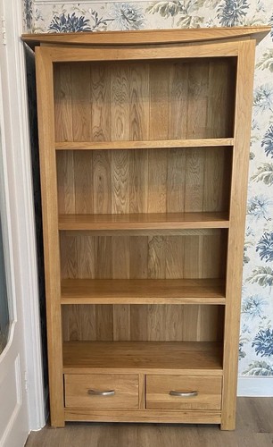 Beautiful Solid Oak Bookcase Excellent Condition Oak Furniture Land | eBay UK