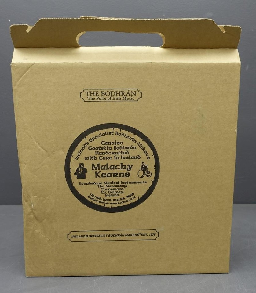 Malachy Kearns Roundstone Instruments Irish Bodhran Goatskin 12" Drum+ ...