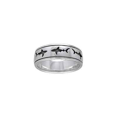 Shark .925 Sterling Silver Ring by Peter Stone Jewelry Fine Magnificent ...