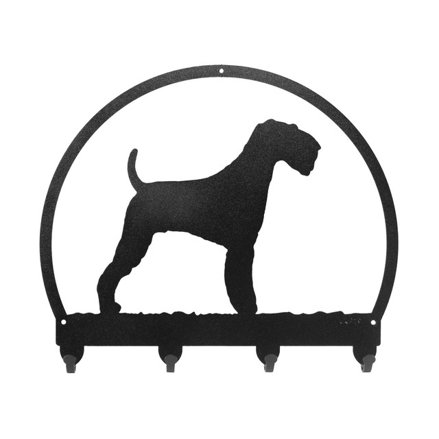 SWEN Products AIREDALE Dog Black Metal Key Chain Holder Hanger for sale ...