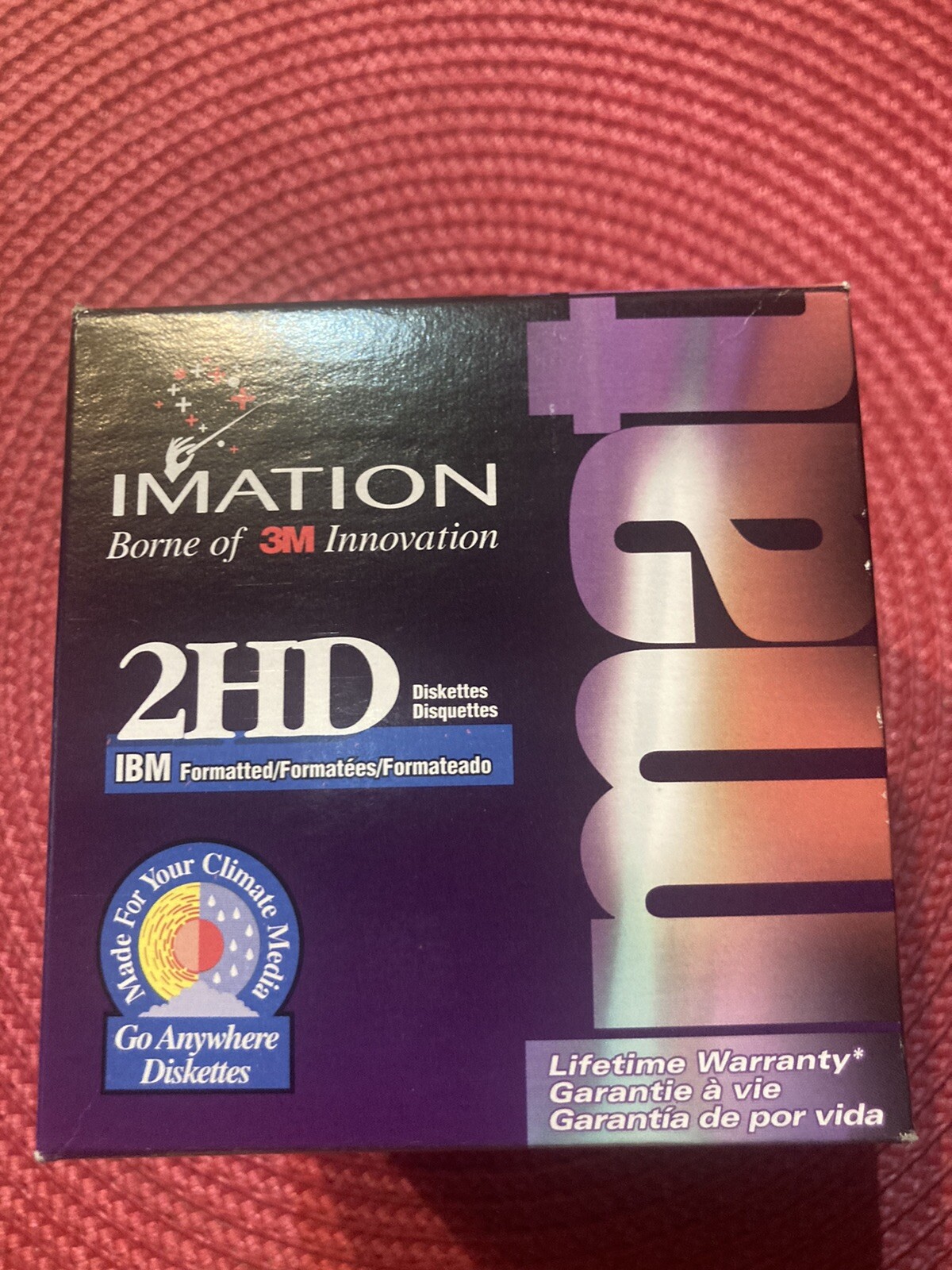 1998 3M Imation 2HD IBM Formatted 25 pack Diskettes New Sealed 3M discs ...