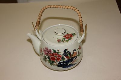 Vintage Japanese Sato Gordon Collection Teapot -Birds and Floral Motif ...