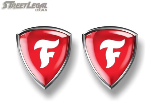 2 FIRESTONE 4.5" Shield Decals Tires Signs Display Ashtray Radio Vinyl ...