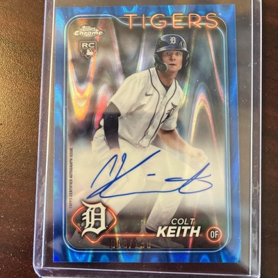 2024 Topps Chrome Colt Keith Blue Wave Refractor Auto 88/150 | eBay