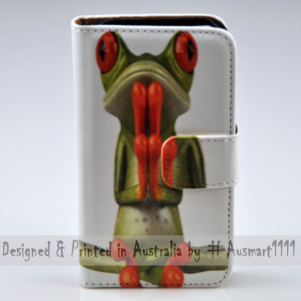 For Nokia Series - Frog Yoga Print Wallet Mobile Phone Case Cover | eBay