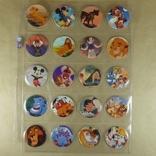 Lot of 20 Disney Themed Pogs / Milk Caps Retro Game Nostalgia! From ...