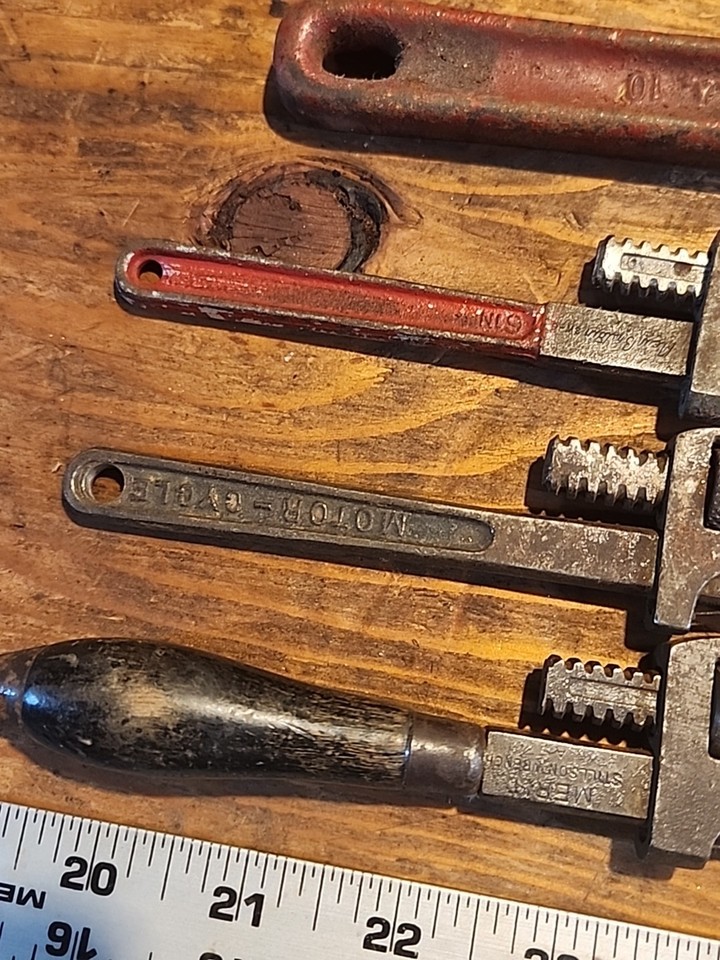 Ridged Pipe Wrench, Trimo Wrench, Stillson Wrench, Small Wrench Lot | eBay