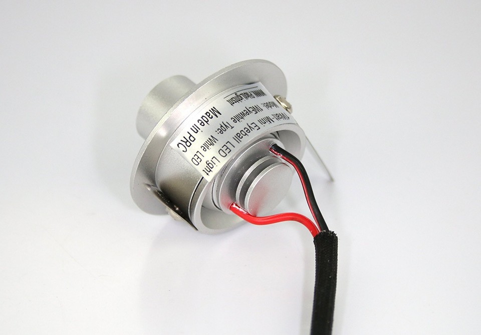 Mini EyeBall LED Fixture - White LED Downlight for Cabinets, Displays ...