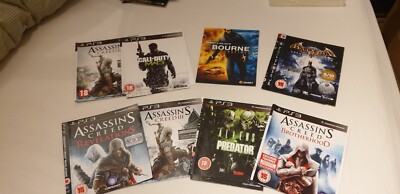 Sony PlayStation 3 PS3 Game Case Covers and Manuals - No Games or Cases ...