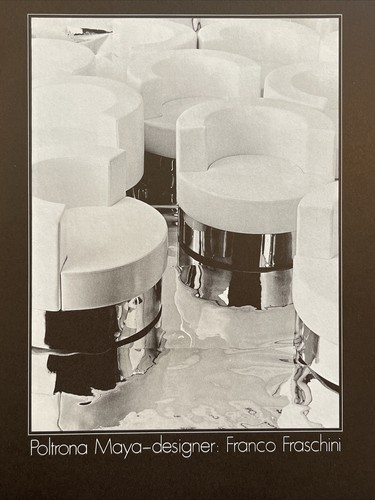 Vintage 1970 Franco Fraschini Italian Designer Chair French Print Ad | eBay