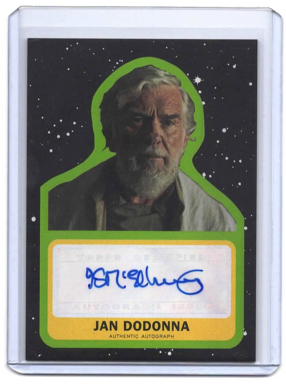 2017 Topps Star Wars The Last Jedi Auto Autograph Jan Dodonna Ian ...