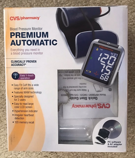 NIB CVS Pharmacy Blood Pressure Monitor Series 600 BP3MV1 3WCVS EBay NIB CVS Pharmacy Blood Pressure Monitor Series 600 BP3MV1 3WCVS EBay