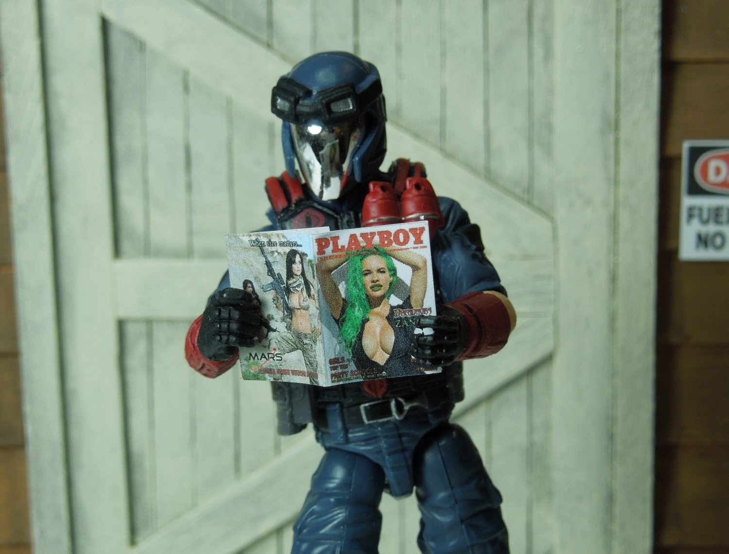 1/18 Scale Custom Playboy GI Joe Dreadnoks Zanya - with interior pages ...