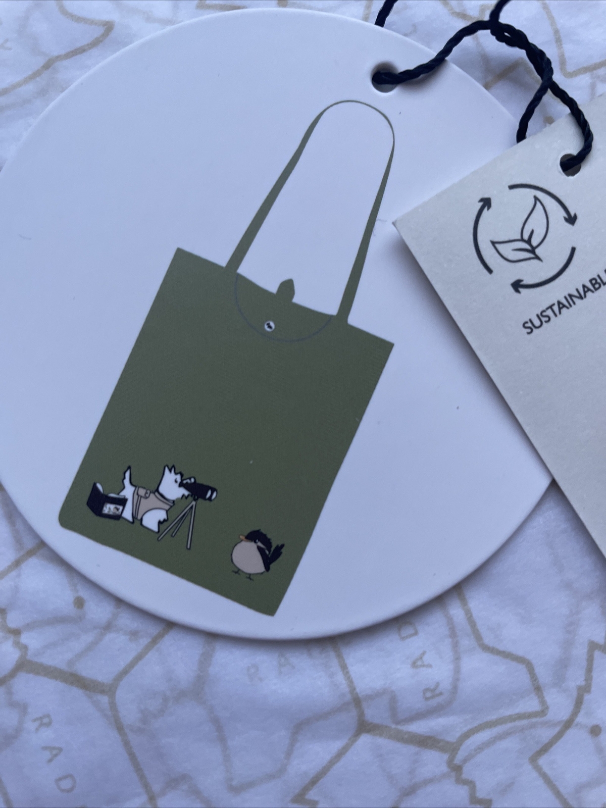 Radley Bird Watching Green Foldaway Tote Shopper Bag - With Tags for ...