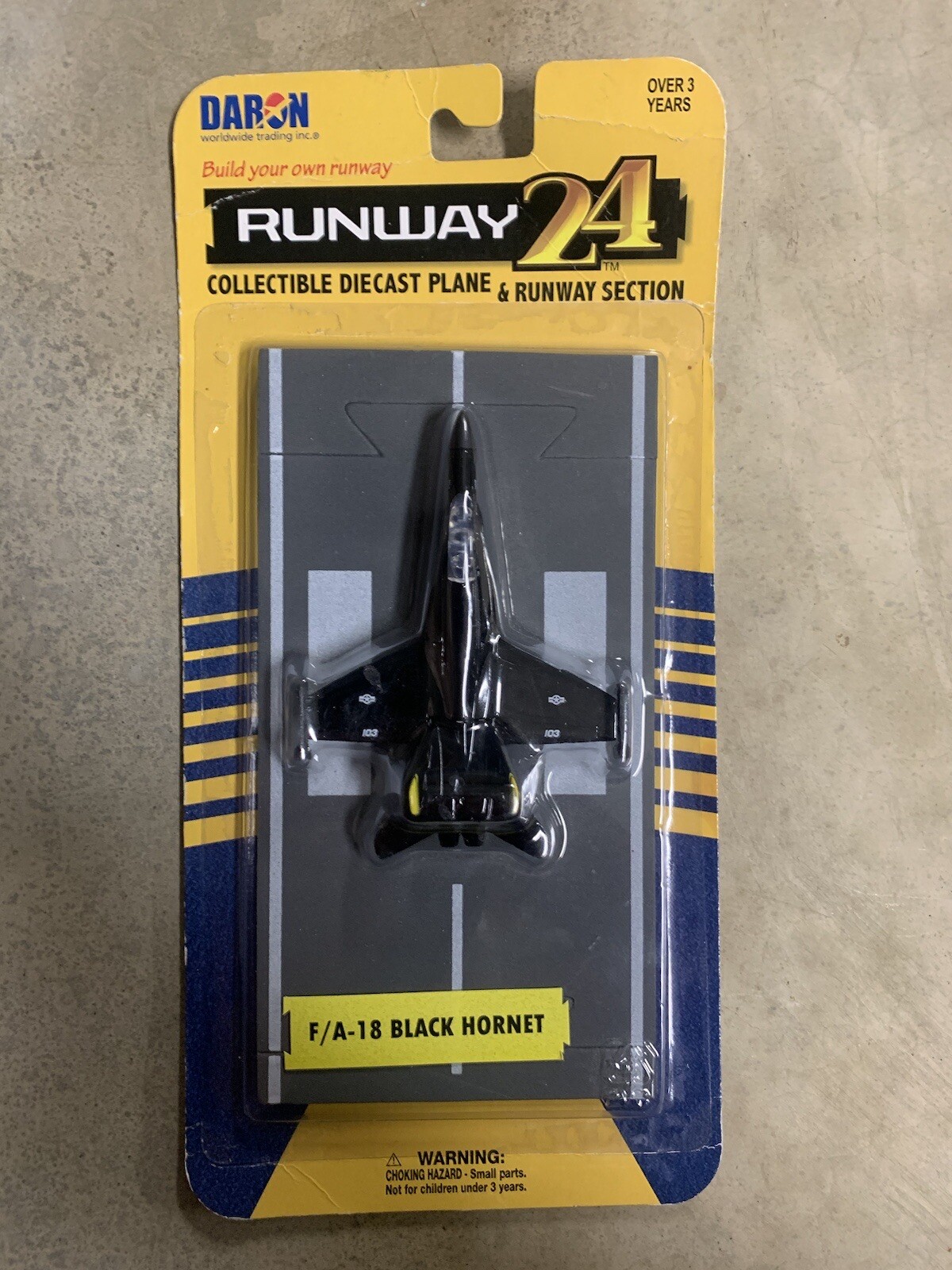 Daron Runway24 Diecast Metal Toy with Runway Section - F/A-18C Black ...