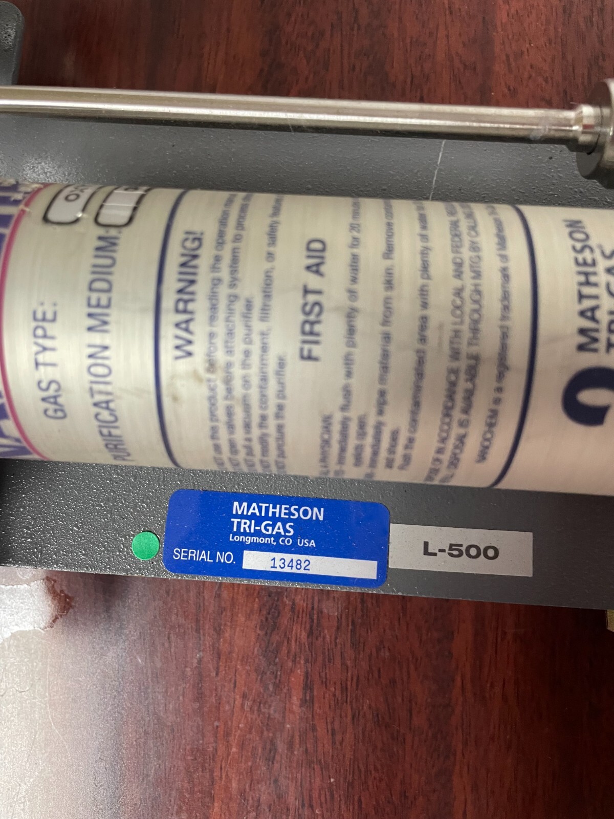 MATHESON TRI-GAS L-500 PURIFICATION SYSTEM, NANOCHEM (NEW) QTY:1 | eBay