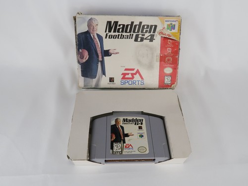 Madden Football 64 (Nintendo 64) N64 Game & Box | eBay