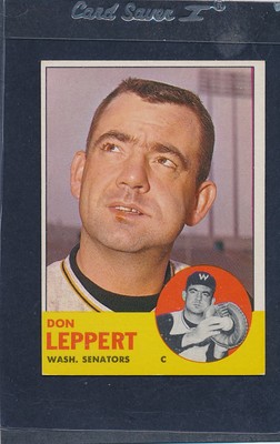 1963 Topps #243 Don Leppert Senators EX 63T243-90316-4 | eBay