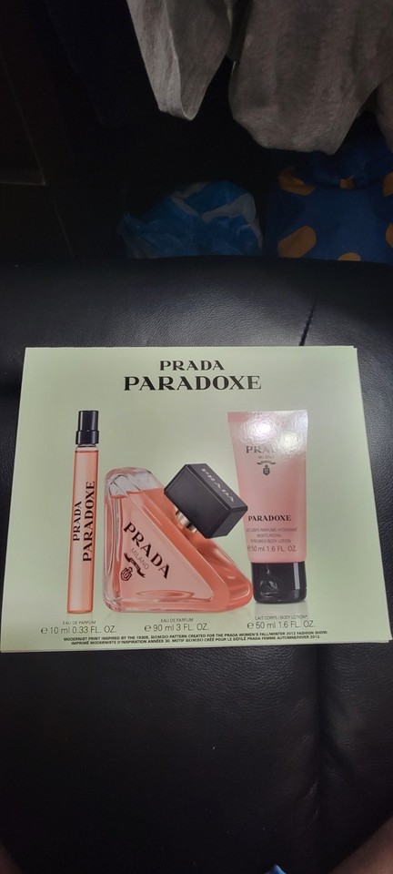PRADA 3-Pc. Paradoxe Eau de Parfum and Lotion Gift Set, New In Box | eBay