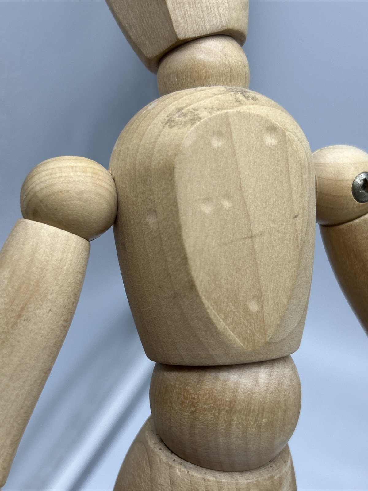 Lot of Two 2 Wooden Articulated Artist Model Drawing Poseable Figures ...