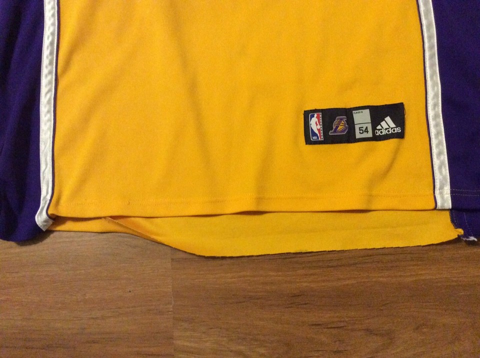 VINTAGE! Kobe Bryant Los Angeles Lakers Adidas Stitched Jersey, Size 54 ...