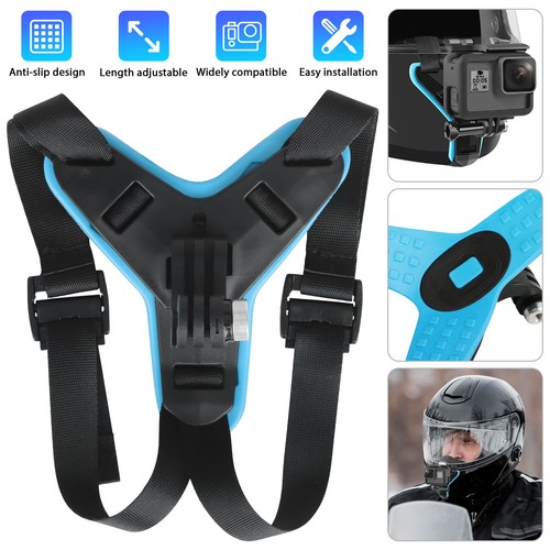 Full Face Helmet Chin Mount Motorcycle Strap Bracket for GoPro Hero 9 8 ...