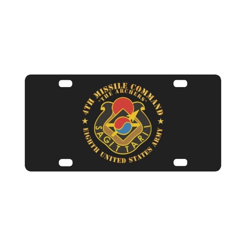 License Plate-Army - 4th Missile Command - The Archers - DUI | eBay
