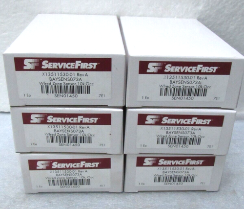 [Lot of 6] Service First BAYSENS073A Wired Zone Sensor X13511530-01 ...