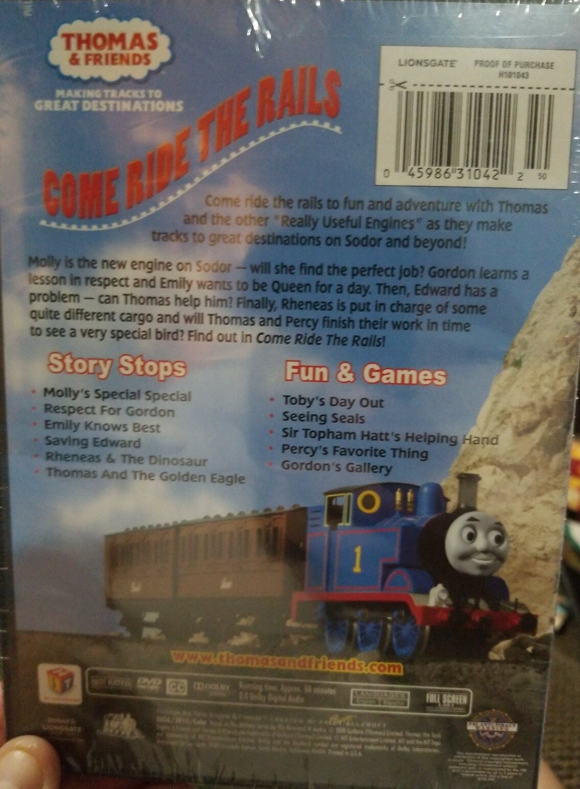 Thomas & Friends - Come Ride the Rails (DVD, 2006) RARE BRAND NEW ...