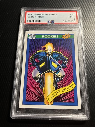 1990 Ghost Rider Card #82 - PSA 9 - Mint - Marvel Universe - Rookies | eBay