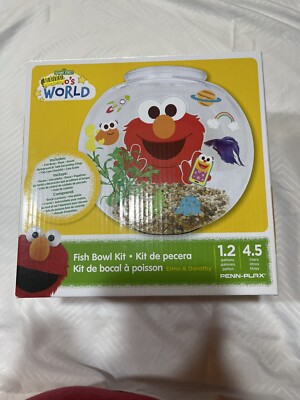 SESAME STREET ELMOS WORLD AQUARIUM KIT 1.2 GALLON & ELMO FISH TANK ...