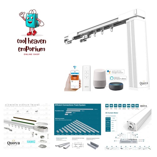 Smart Curtains System, Electric Curtain Track with Automated Rail ...