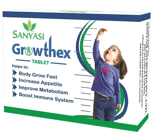 Sanyasi Growthex Tablet - Help to Grow Height Fast 120 Tablets -FAST ...