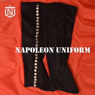 New Black Wool Men's Military Spats,Foot Wear Spats, Gaiters/spats Fast ...