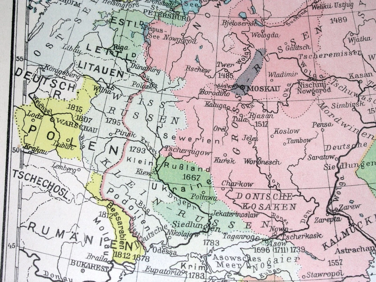 Russia Map Before Revolution