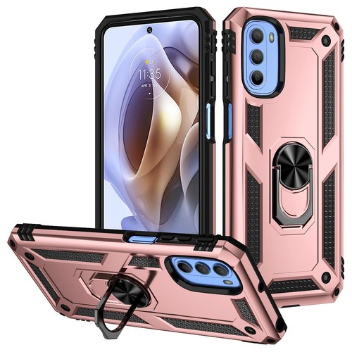 For Motorola Moto G82 5G Case Ring Armor Shockproof Case Cover ...