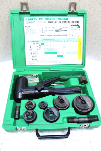 GREENLEE 7906/7806 SB Quick Draw Hydraulic Knockout Set (100% TESTED ...