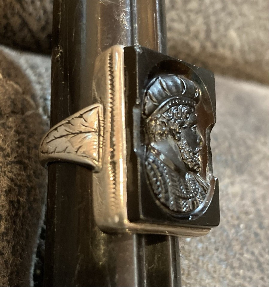 Vintage Sterling Silver Intaglio Ring Size 7 Henry VIII(?) | eBay