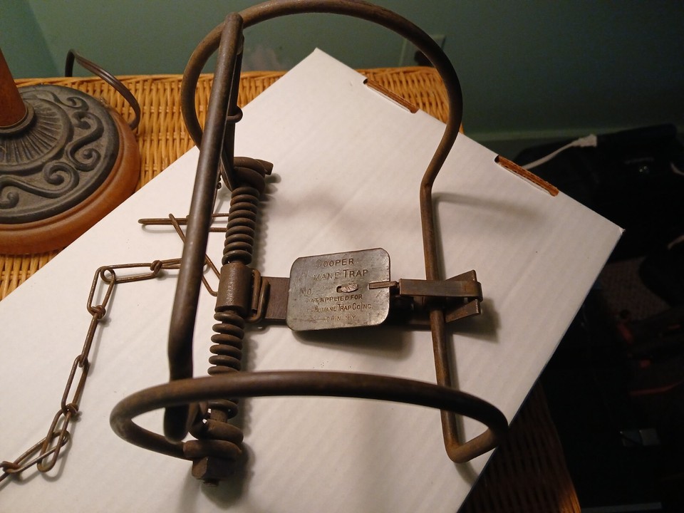 NO 2 COOPER HUMANE VINTAGE TRAPS TRAP TRAPPING ! READ BELOW ! | eBay